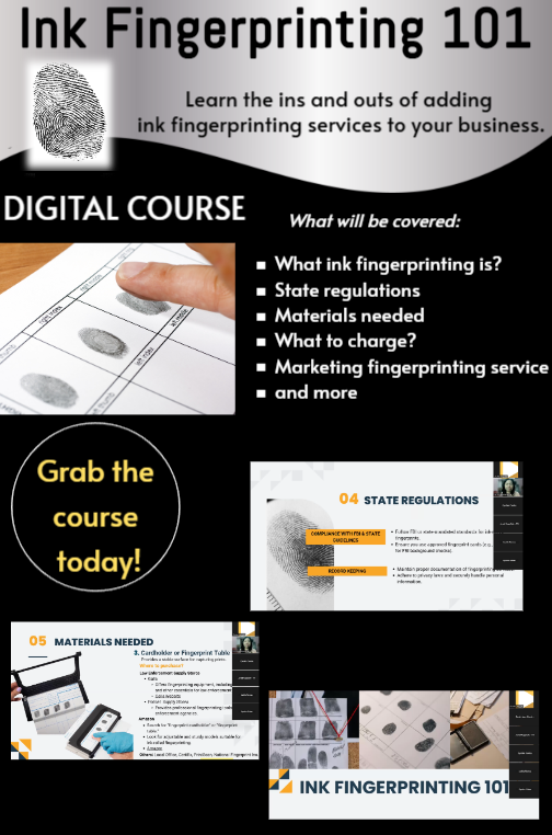 Ink Fingerprinting 101 - digital course – Super Promo Videos